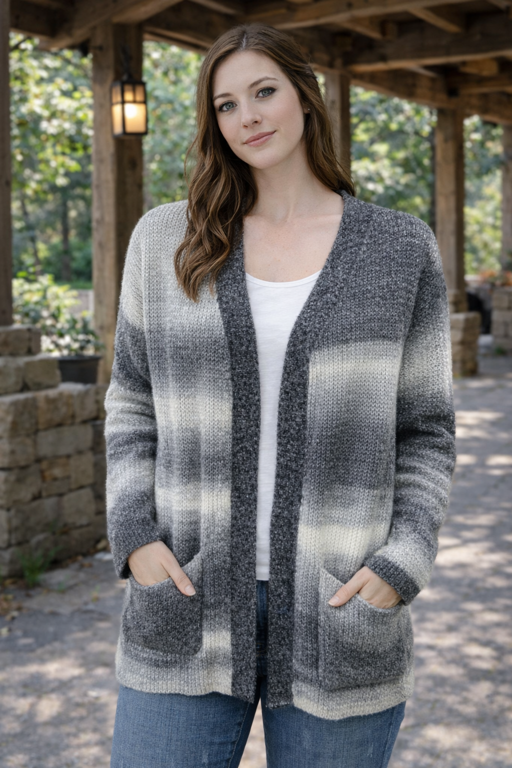 Papa open knit cardie CR 4729 – Goldcoast Fashions